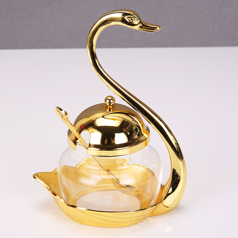 Unique Swan Jars European Style Gold Silver Finish... – Vicedeal
