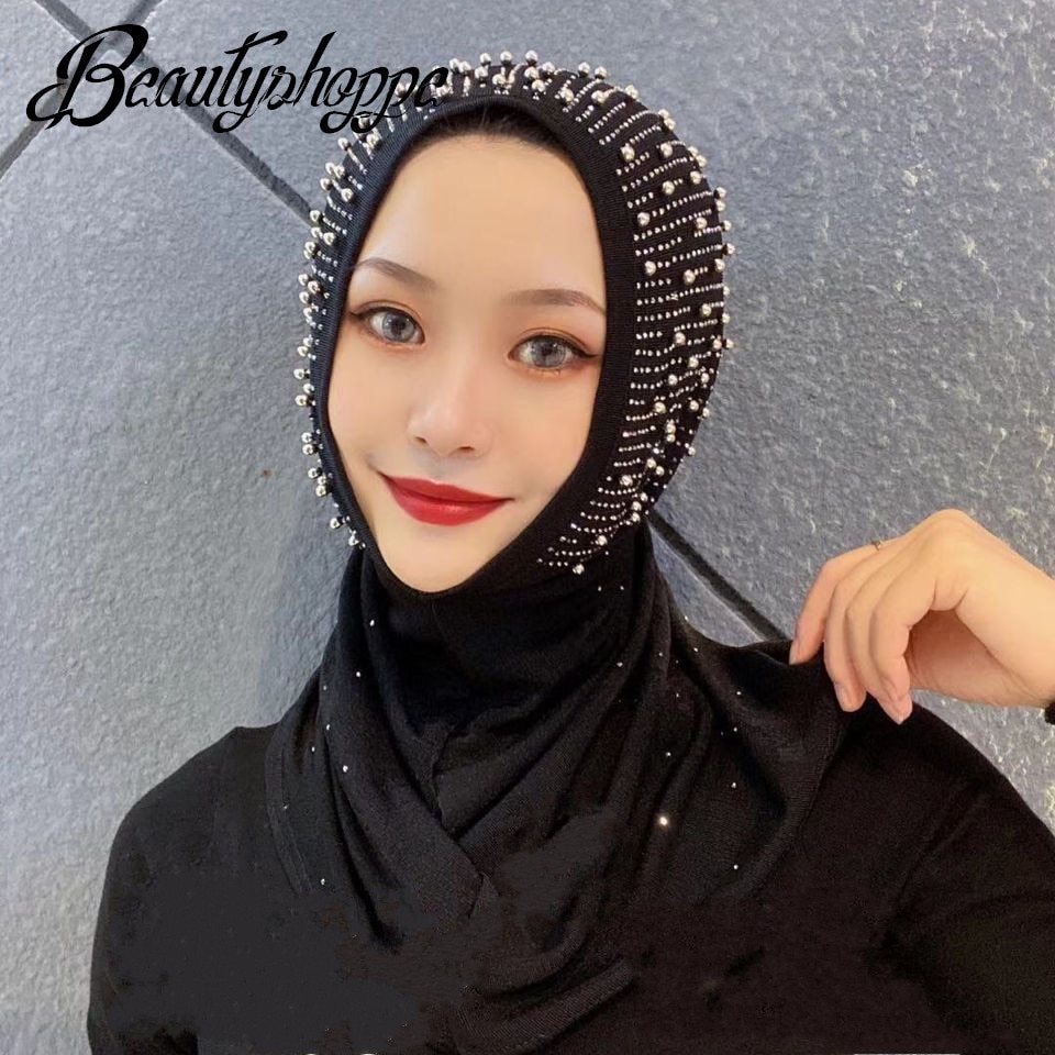 Instant Amira Cap Women Beaded HIjab Pull On Shawl... – Vicedeal