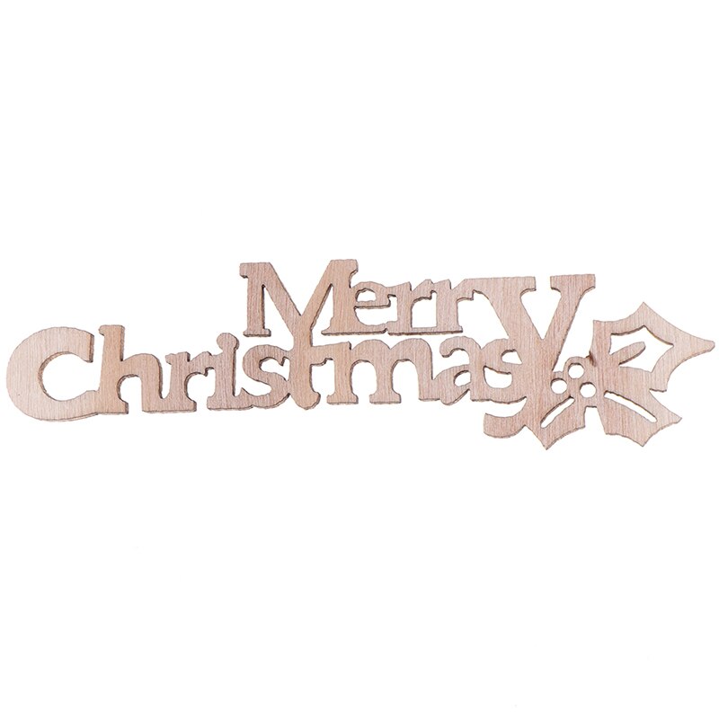 10Pcs DIY Wooden Letters Merry Christmas Crafts Em... – Vicedeal