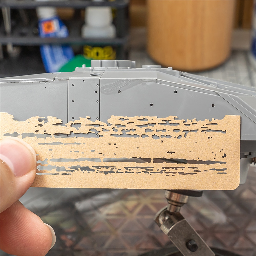 Chipping Effects Airbrush Stencils Cardboard Tool ... – Grandado