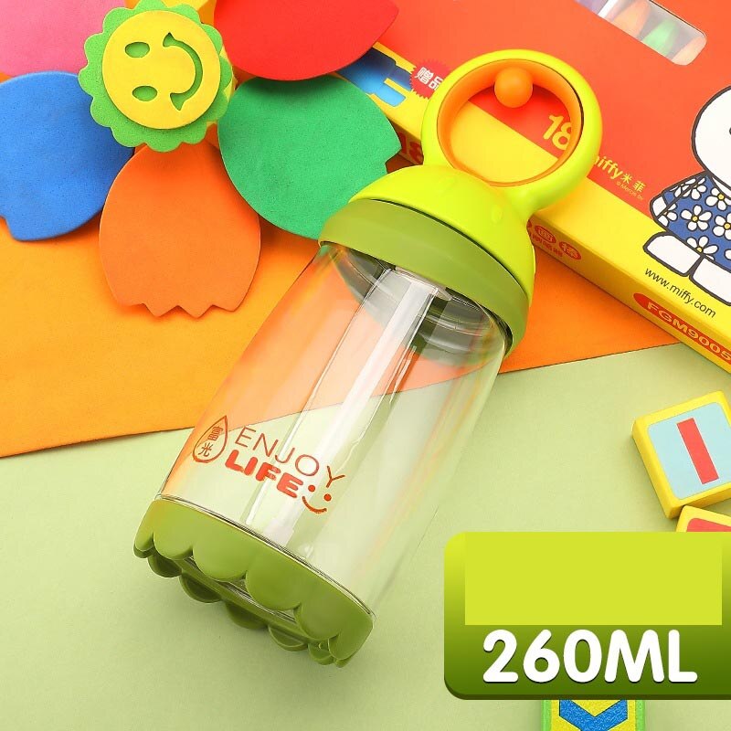 260Ml Baby Cartoon Water Drinken Straw Cup Kids Le... – Grandado