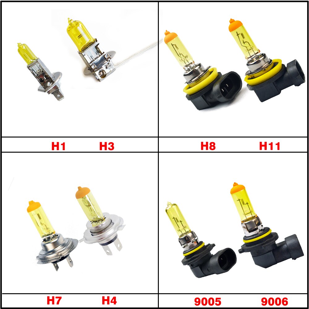 hippcron Car Halogen Bulb 12V 55W 60W Yellow 1 PCS... – Vicedeal