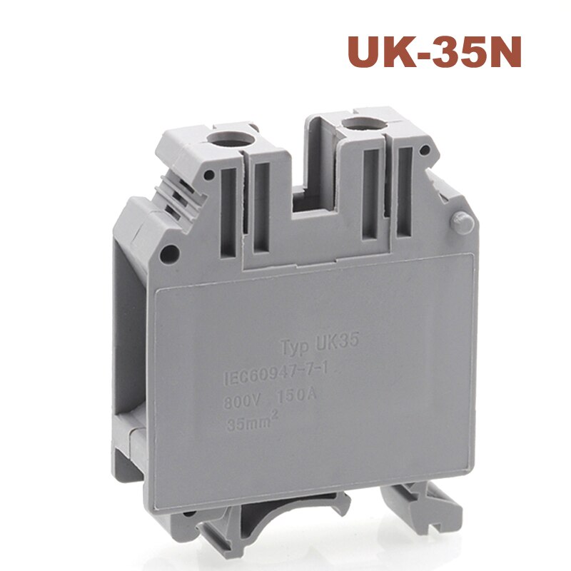 1Pcs Din Rail Universal Screw Terminal Blocks UK-3... – Grandado