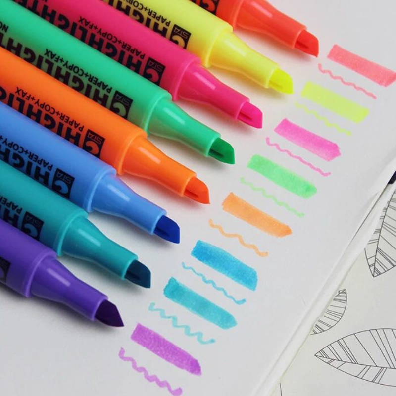 10Pcs Highlighter Fluorescent Drawing Markers Pen ... – Vicedeal