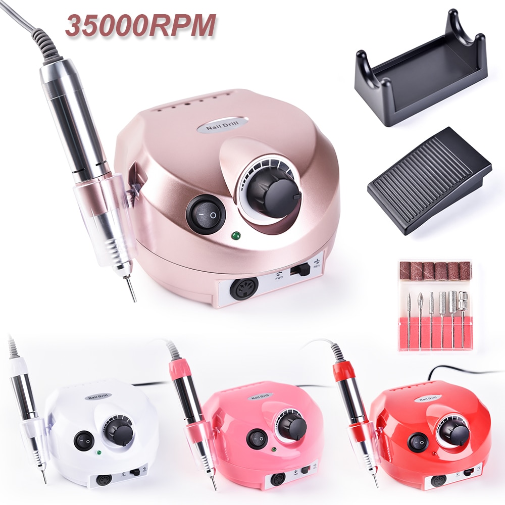 35000RPM Nail Drill Machine Electric Nail File Mil... – Grandado