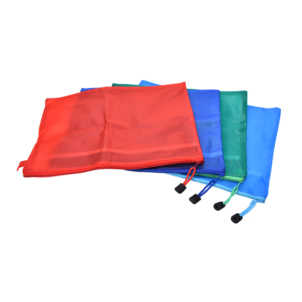 A4 Plastic File Folder Zipper Waterproof Bag Paper... – Grandado