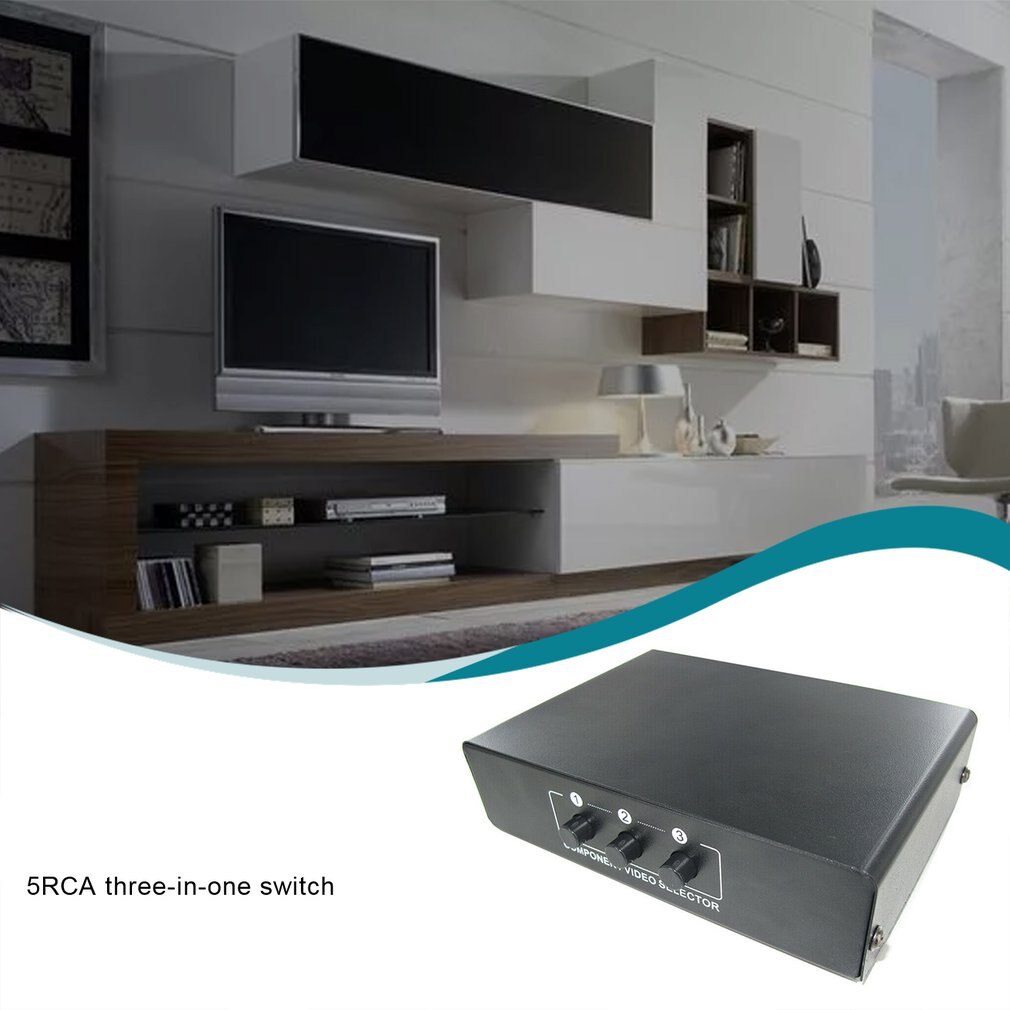 3-Way Component Av Switch Selector 3 In 1 Out Swit... – Vicedeal