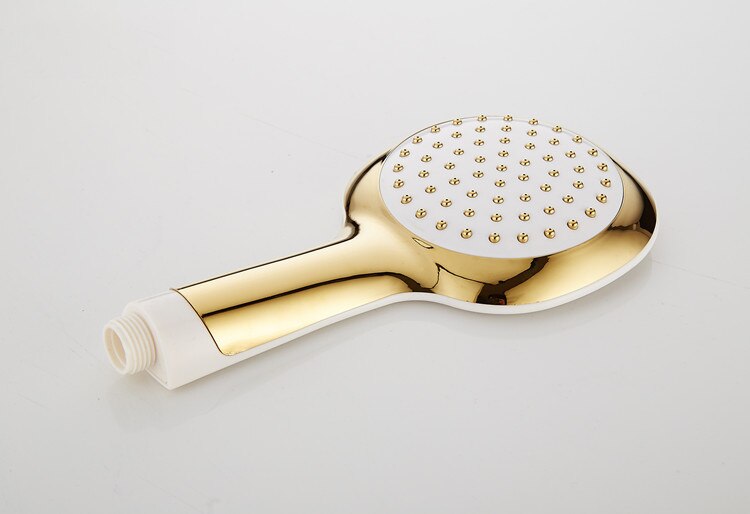 White & Gold Wandmontage Ultradunne Douchekop + Ha... – Grandado