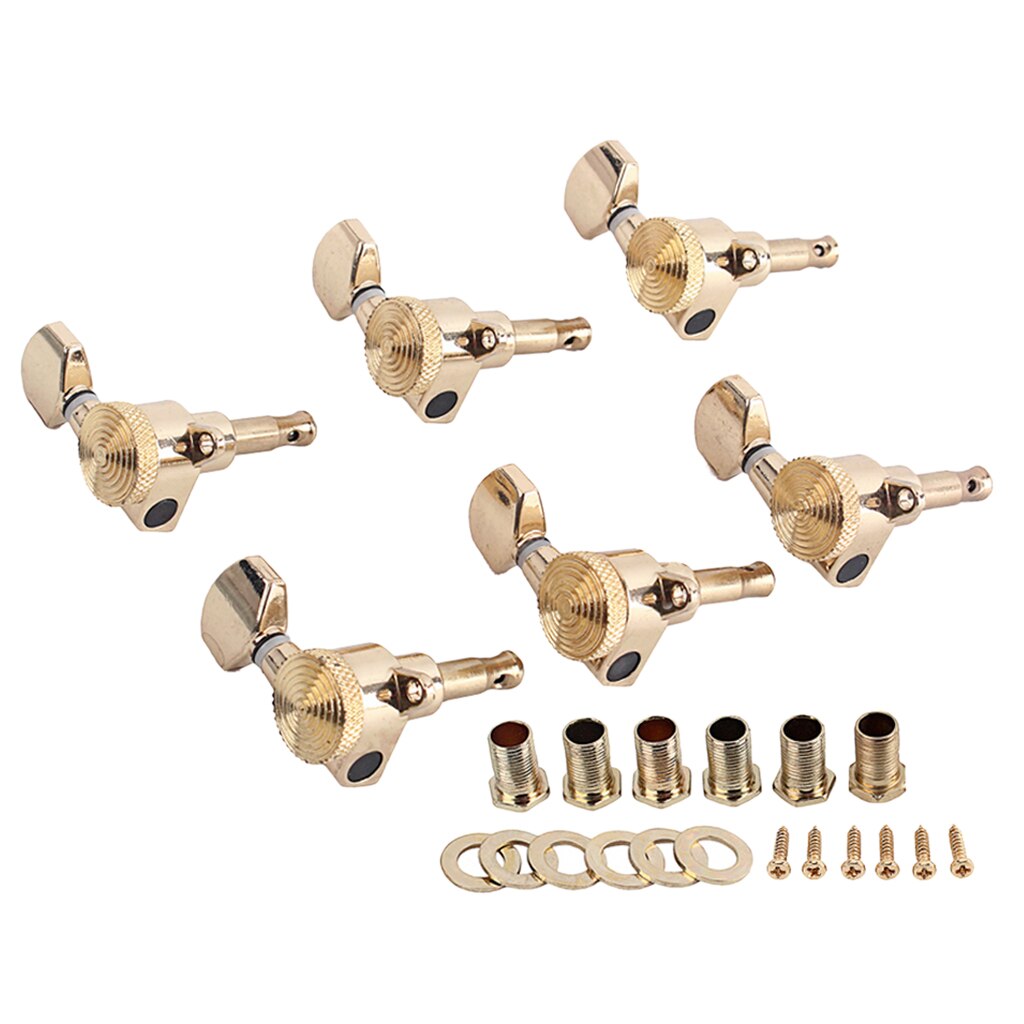 Guitar String Tuning Pegs 6R W/ Locked Key Tuners ... – Vicedeal