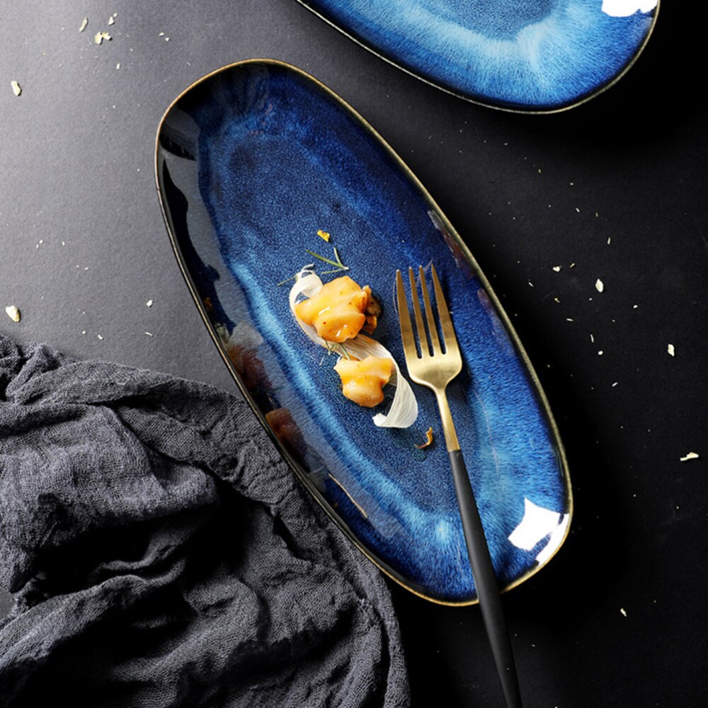 Ceramic Sushi Plate Fish Fruit Dish Food Tray Food... – Grandado
