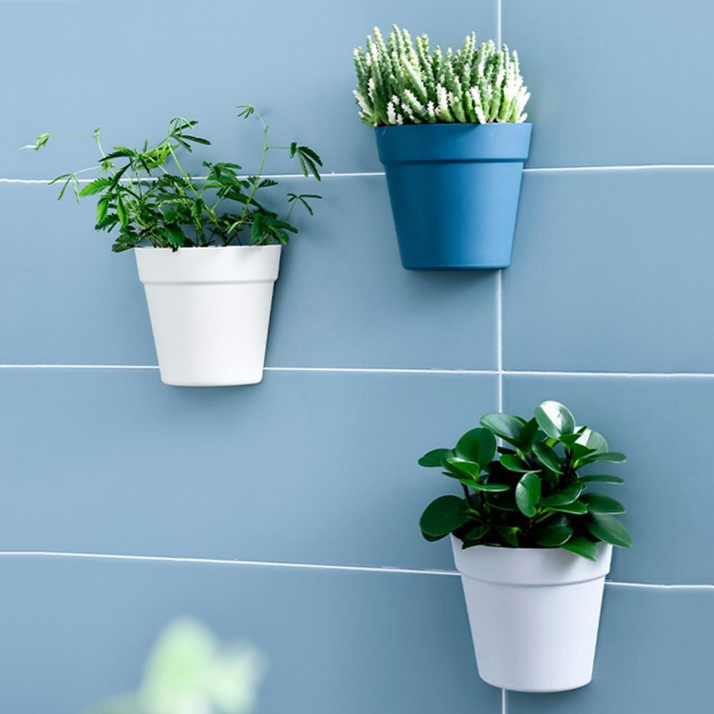 Wall-mounted Plastic Flowerpot Wall Balcony Flower... – Vicedeal