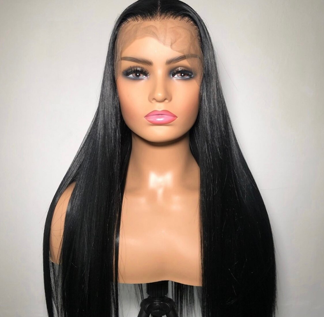 Meinmod Lange Rechte Synthetische Lace Front Pruik... – Vicedeal