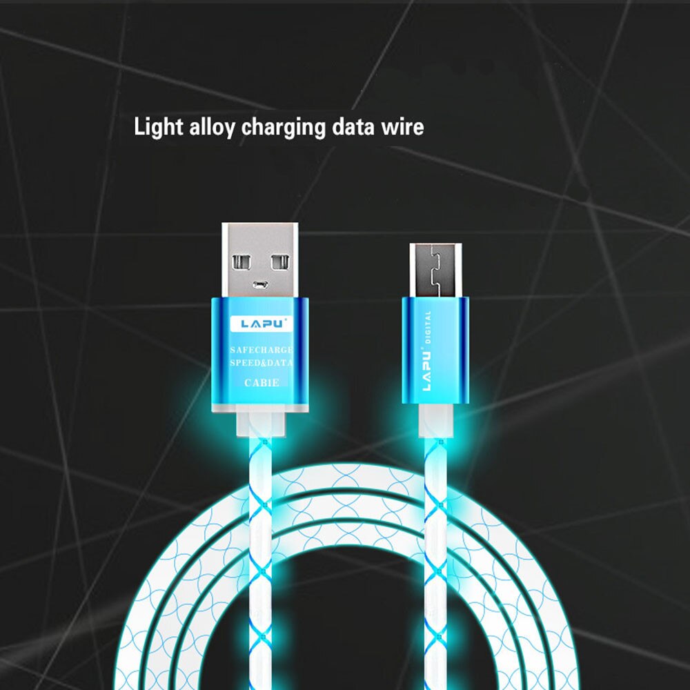Fast USPS solid color pure 2A Illuminate USB Cable... – Grandado