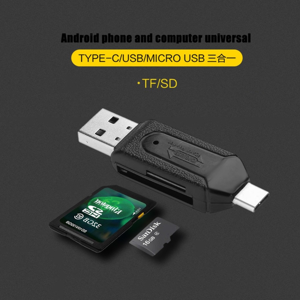 Mini otg usb 2.0 type-c hukommelseskortlæser til s... – Grandado