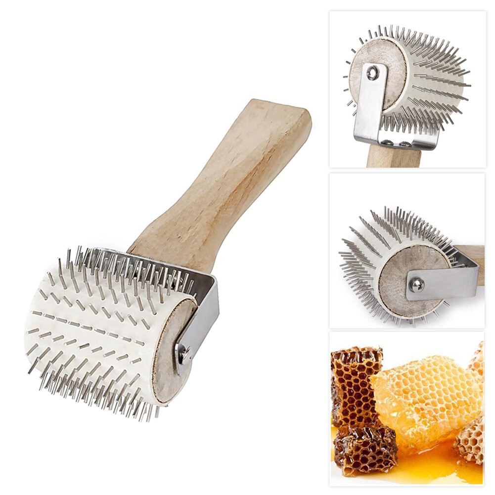 Steel Uncapping Needle Roller Bee Honeycomb Easily Extracting Beekeeping Beekeeper Equipment ...