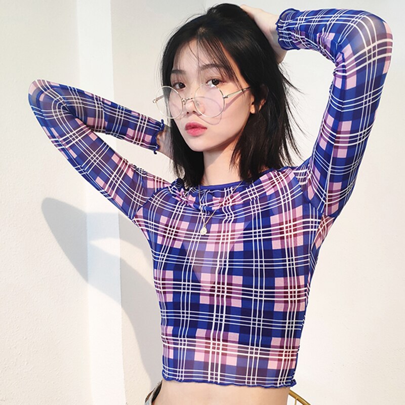 Gogo Stage Rave Outfit Sexy Navel Long Sleeve Pers... – Grandado