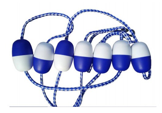 Pool Safety Law Line Lane Blue White 7cm 5M 11 Bal... – Grandado