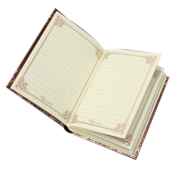 Vintage Classic Retro Golden Plaid Framed Notebook... – Grandado