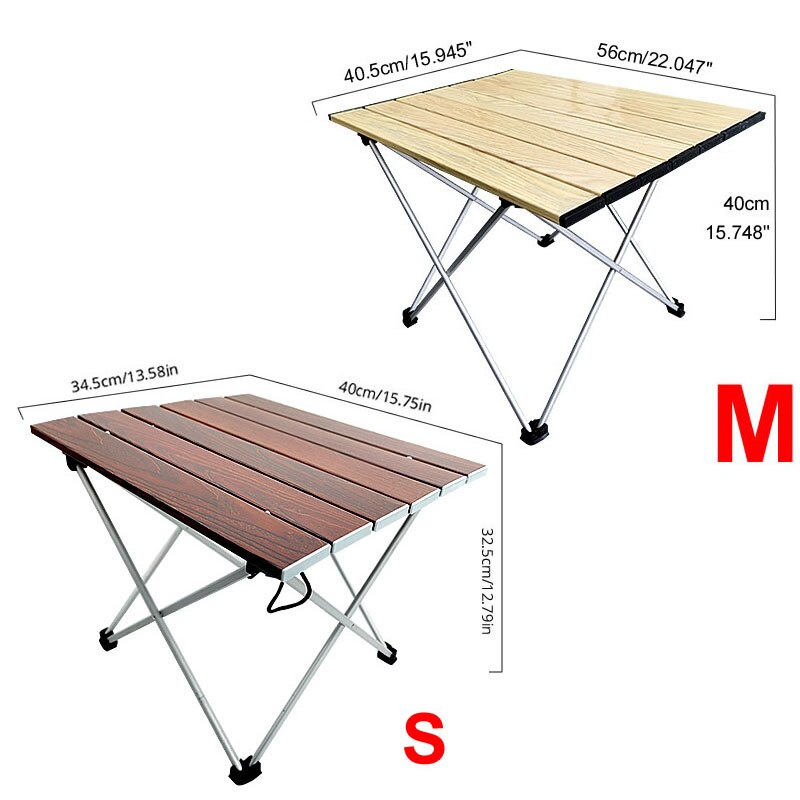Foldable Camping Table Portable Metal Camping Dini... – Vicedeal