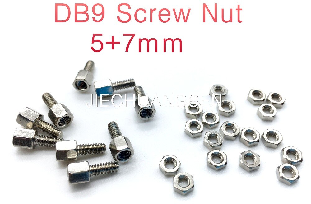 150 set British system screw+nut DB9 screw nut 5+7... – Vicedeal
