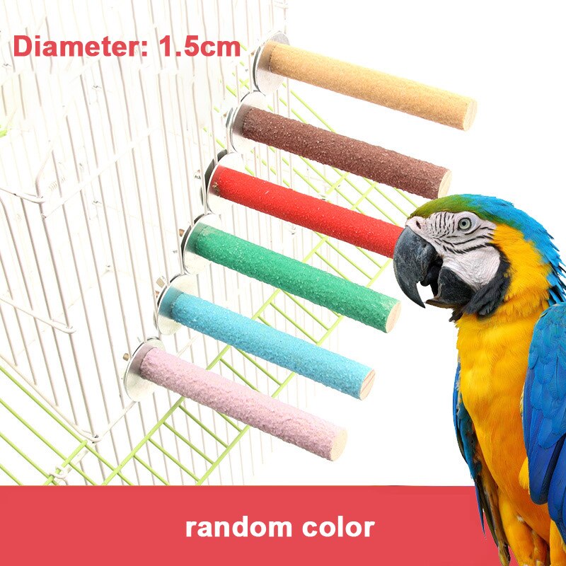 Pet Parrot Bird Standing Stick Wood Pole Bird Cock... – Vicedeal