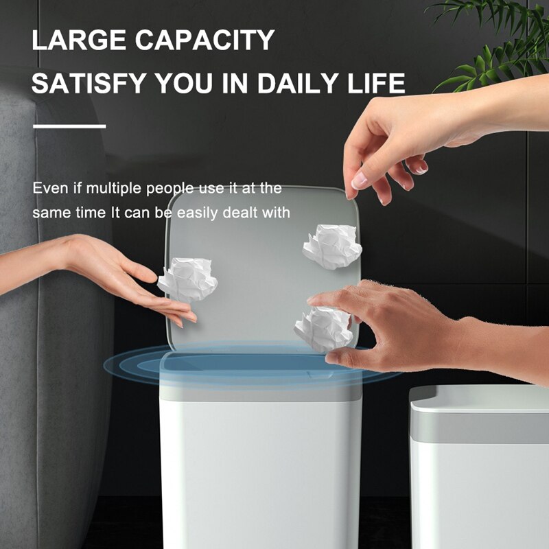 Smart Dustbin Intelligent Trash USB Rechargeable G... – Grandado