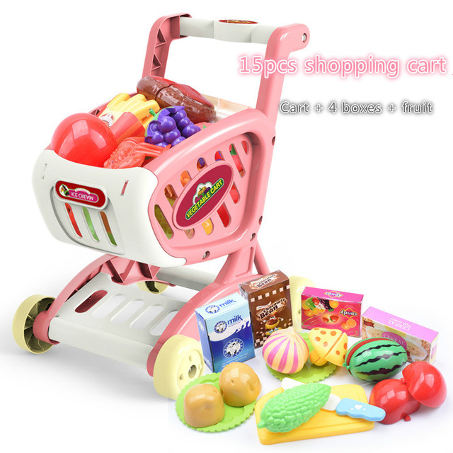 Children's Simulation Shopping Cart Trolley To... – Vicedeal