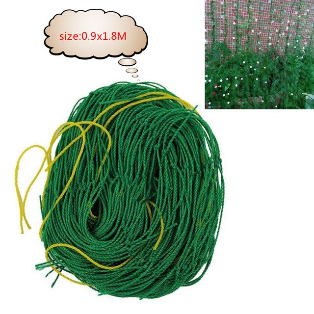 Garden green nylon vegetable plant trellis netting... – Vicedeal