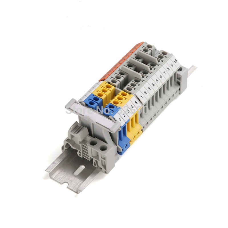 100PCS ZB6 Numbers UK-2.5B UK-5N Din Rail Terminal... – Grandado