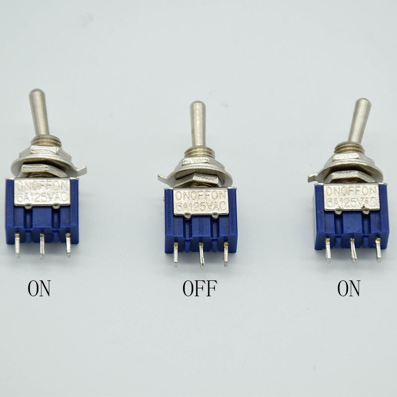 5Pcs ON-OFF-ON 3 Pin 3 Position Mini Latching Togg... – Vicedeal