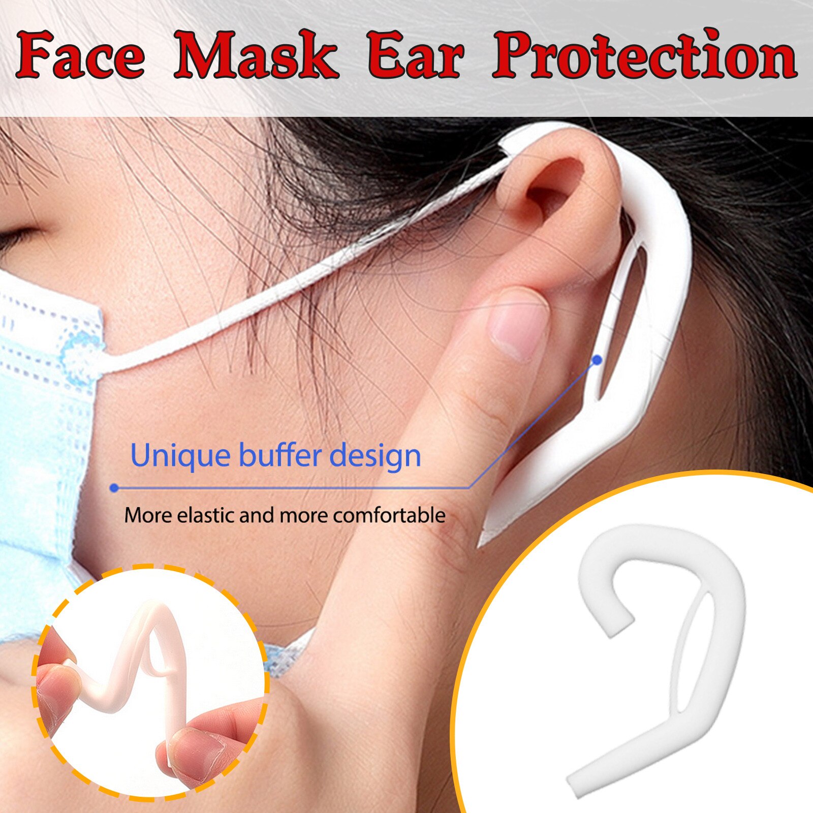 10 pièces Crochet D'oreille En Silicone Souple Bou... – Grandado