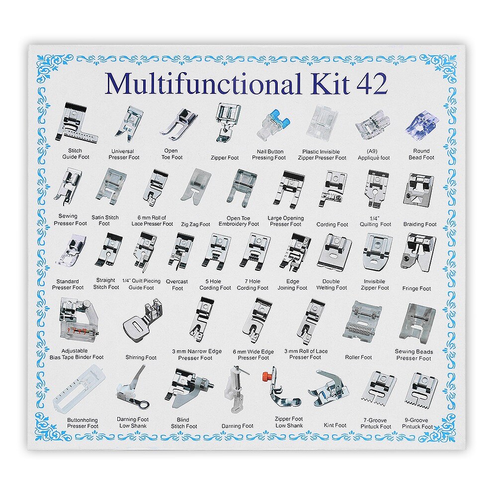 32/42pcs Domestic Sewing Tool Machine Presser Foot... – Grandado