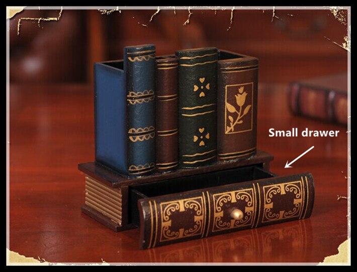 Vintage Pen Holder Organizer Home Office Storage D... – Grandado