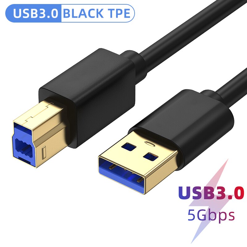 Cable USB 3,0 tipo A macho A B macho, Cable de imp... – Grandado