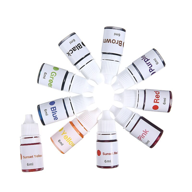 10 Colors 6ml Soap Pigment Dyes DIY Manual Soap Co... – Grandado