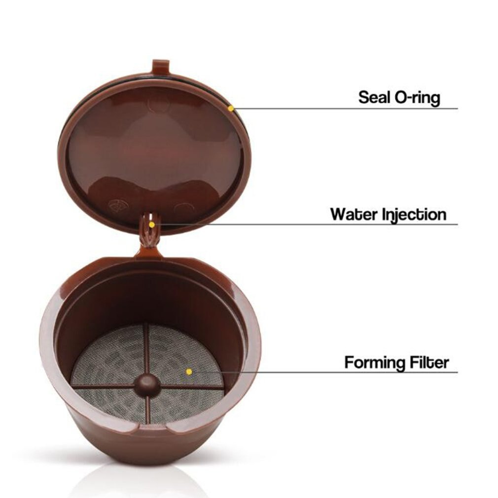 Reusable Coffee Capsule Pod Filter Cups Set with S... – Grandado