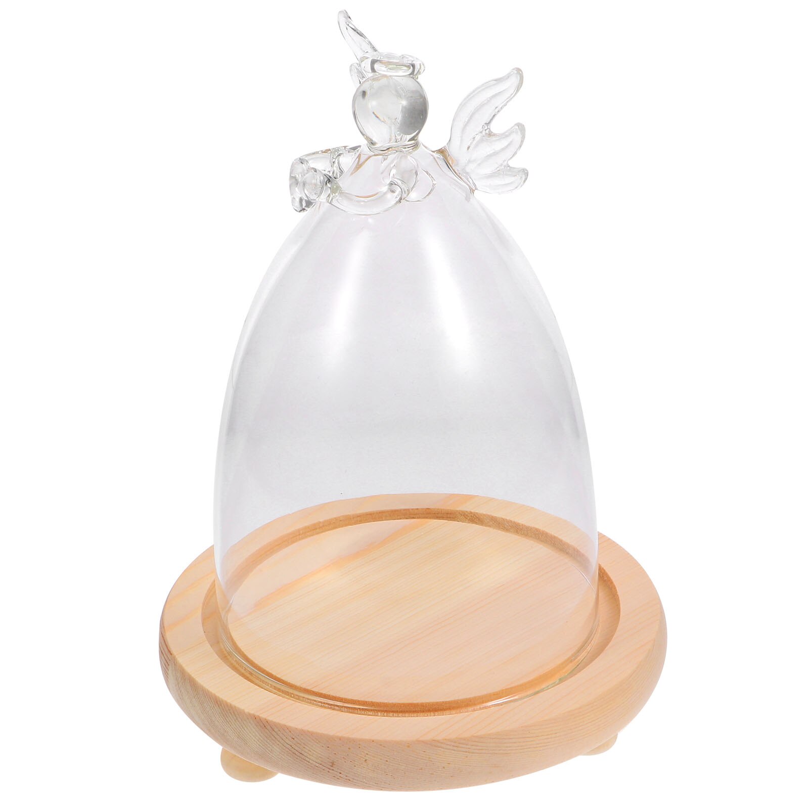 Transparant Glas Dome Angel Vormige Display Dome G... – Vicedeal