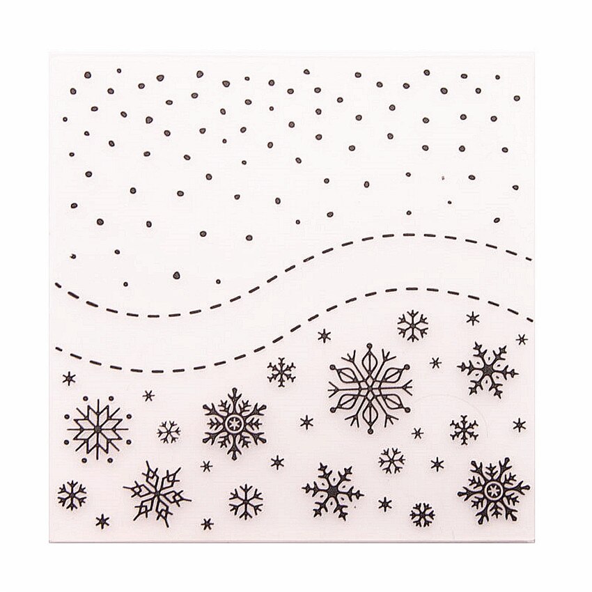 15x15cm Snowflakes Embossing folders Plastic bump ... – Vicedeal
