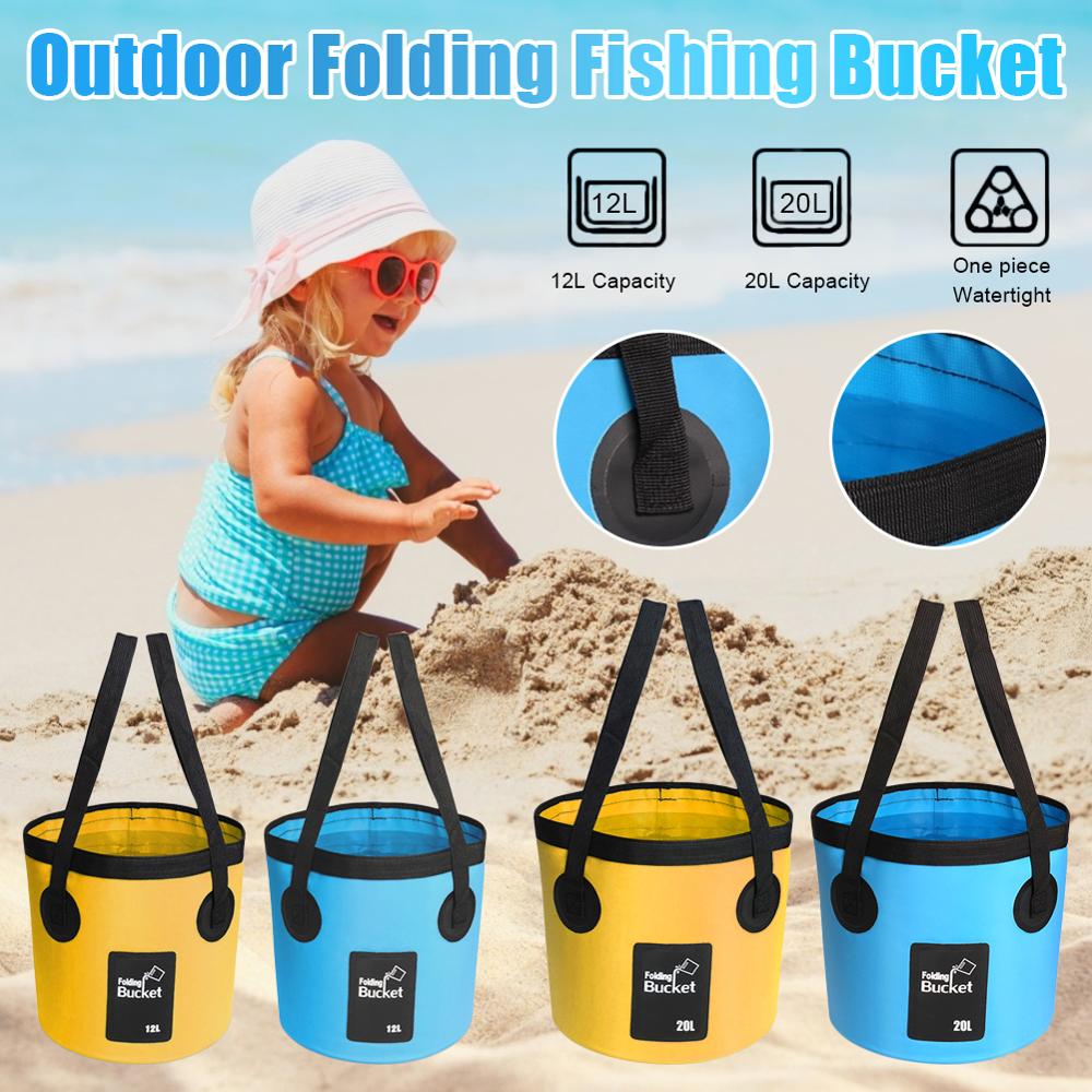 12L 20L Fishing Bucket Folding Bucket Outdoor Fish... – Vicedeal