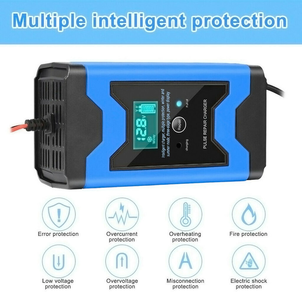 Automatic Car Battery Charger 12v Intelligent Fast... – Grandado