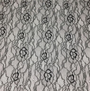 Svart elastiskt spetstyg underkläder spetstyg full... – Grandado