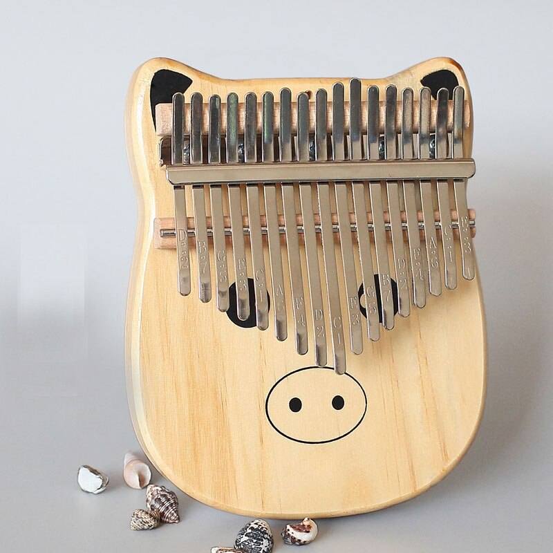 Mini Kalimba 17 Toetsen Thumb Piano Met Tune Hamer... – Grandado