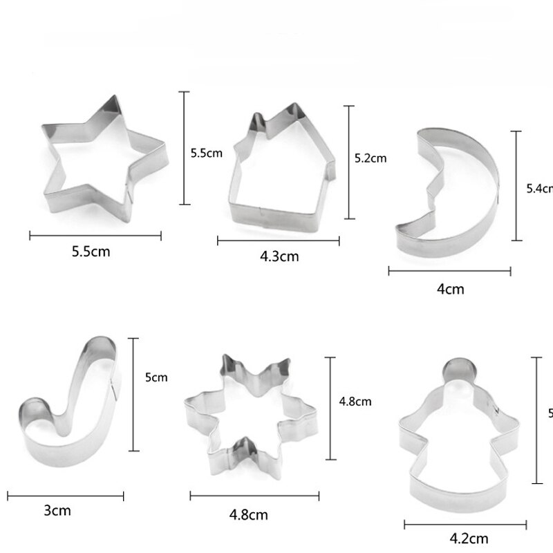 KHGDNOR 10pcs/set Stainless Steel Cookie Cutter Ch... – Grandado