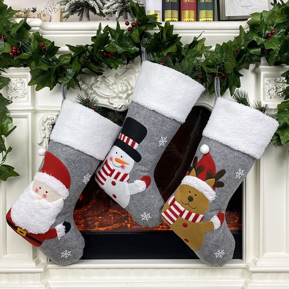 Santa Socks Year Knitted Christmas Socks Children ... – Vicedeal
