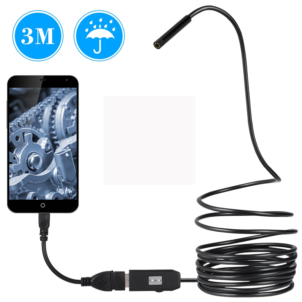 6 Leds Borescope 5.5Mm Usb Endoscoop 3M Kabel Prob... – Grandado
