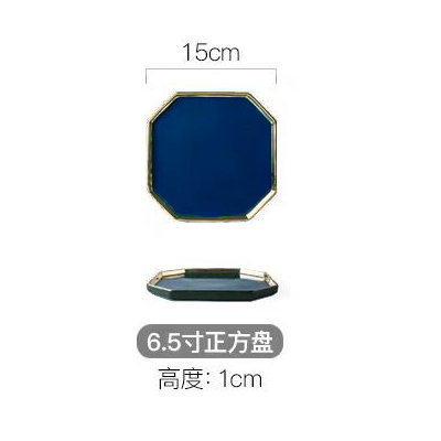 Nordisk blå husholdningsartikler keramisk fad tall... – Grandado