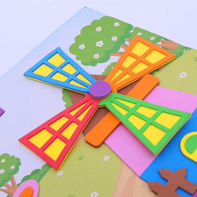 4Pcs/set 3D EVA Sponge Large Stickers Can Move and... – Grandado