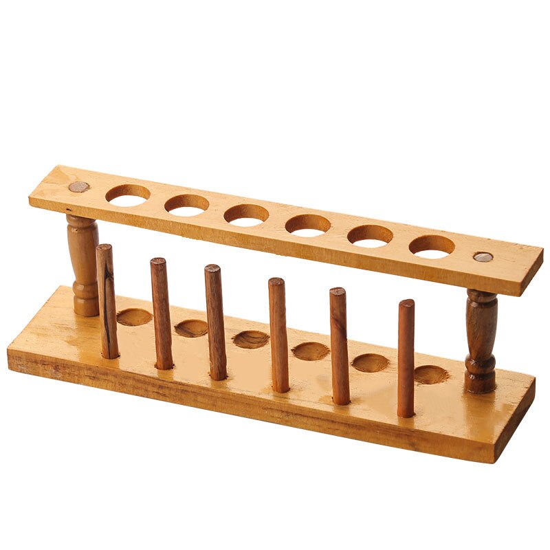 6-hole wooden test tube rack bar cocktail glass st... – Grandado