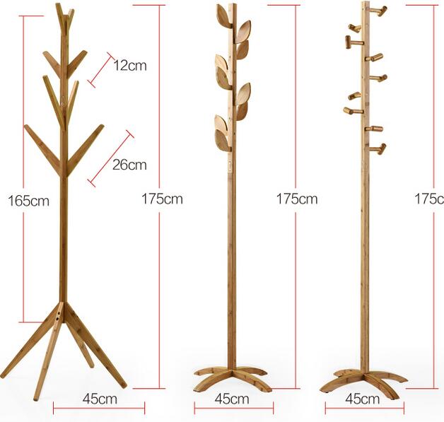 Louis Transday simple solid wood floor rack coatra... – Vicedeal