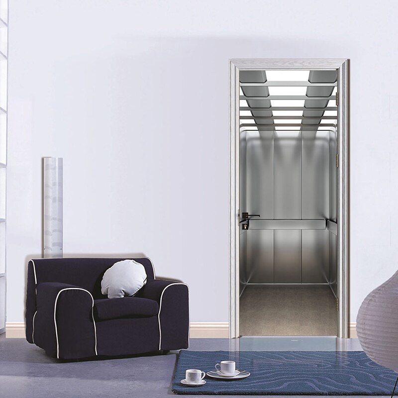 3D mural DIY Elevator door stickers wall stickers ... – Grandado